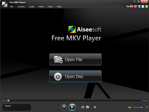 Thank you for installing Aiseesoft Free MKV Player