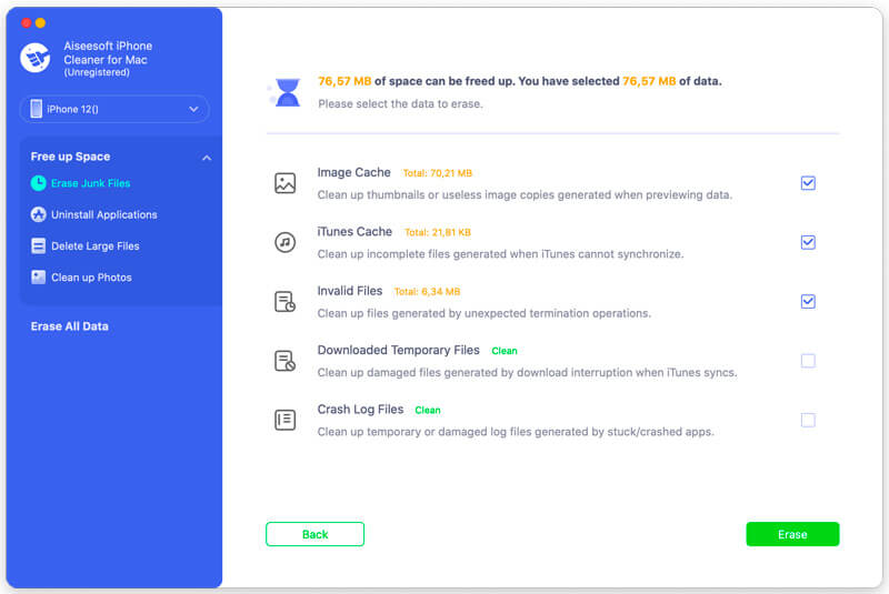 您已经成功安装了Aiseesoft iPhone Cleaner