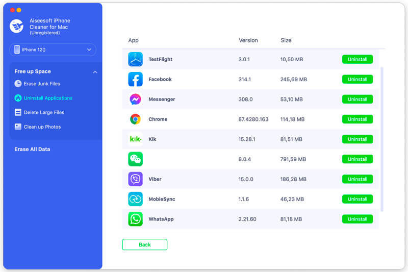 您已经成功安装了Aiseesoft iPhone Cleaner